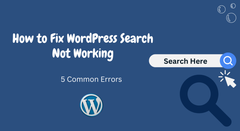 How to Fix WordPress Search Not Working (5 Common Errors) - Kreativo Pro